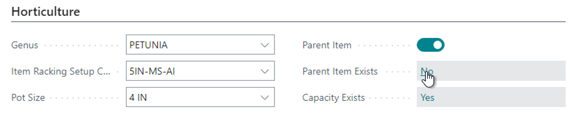 SilverLeaf Production Product Hierarchy